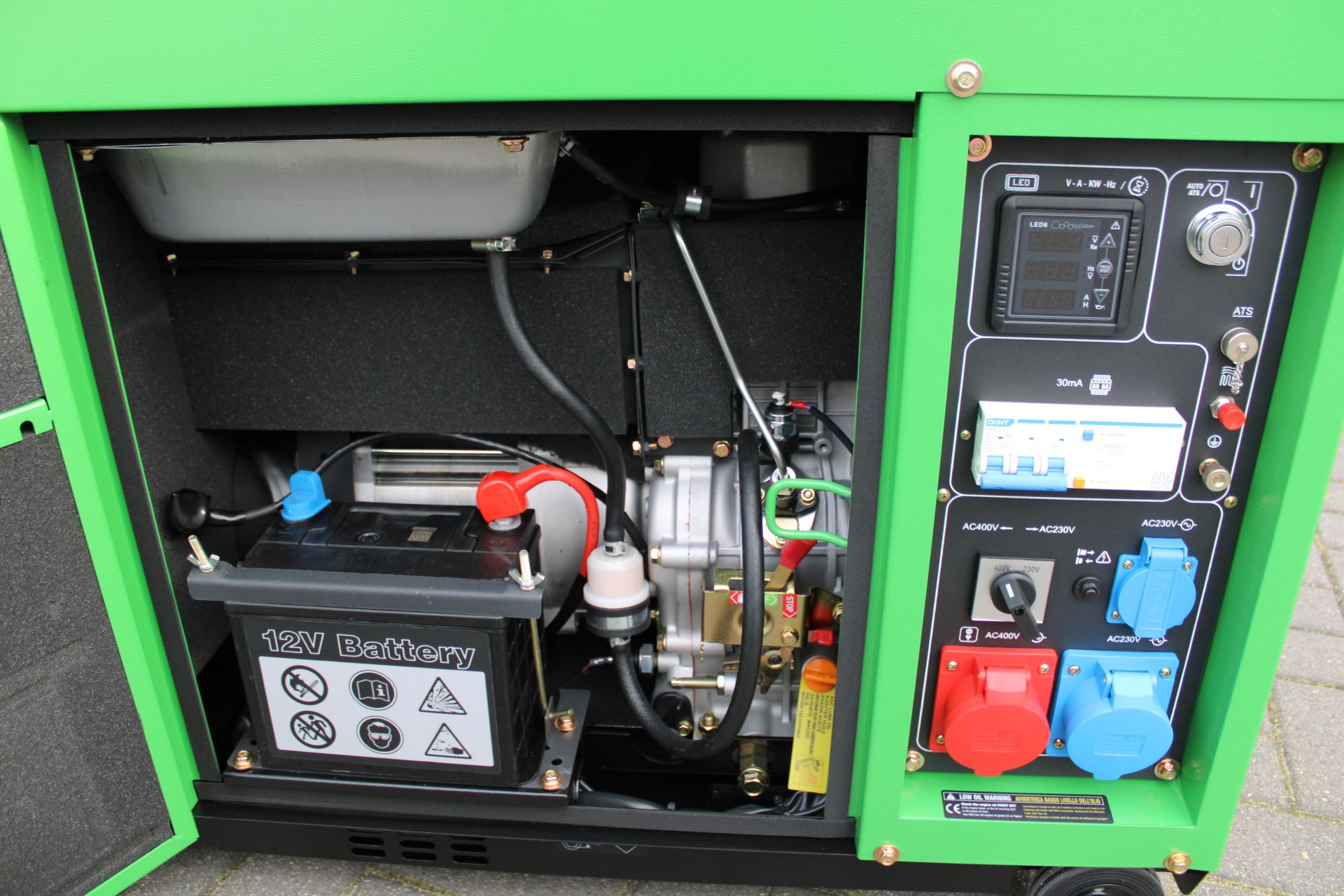 Stromgenerator von ENERGY | 9 kVA Diesel Generator mit 230 V & 400 V ...