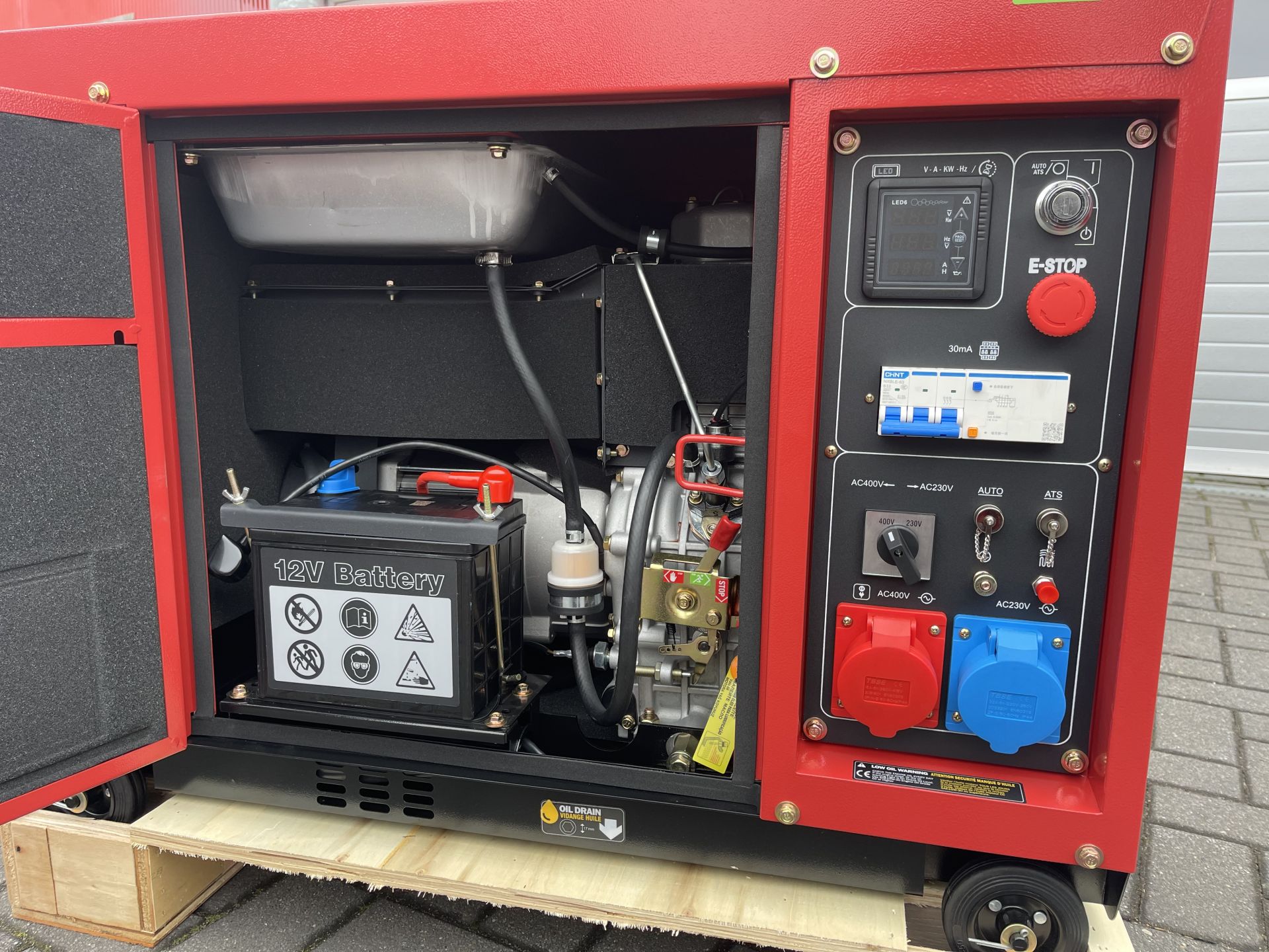 ITC Power Stromaggregat | Full Power 8 kVA Diesel Generator | 230 V ...