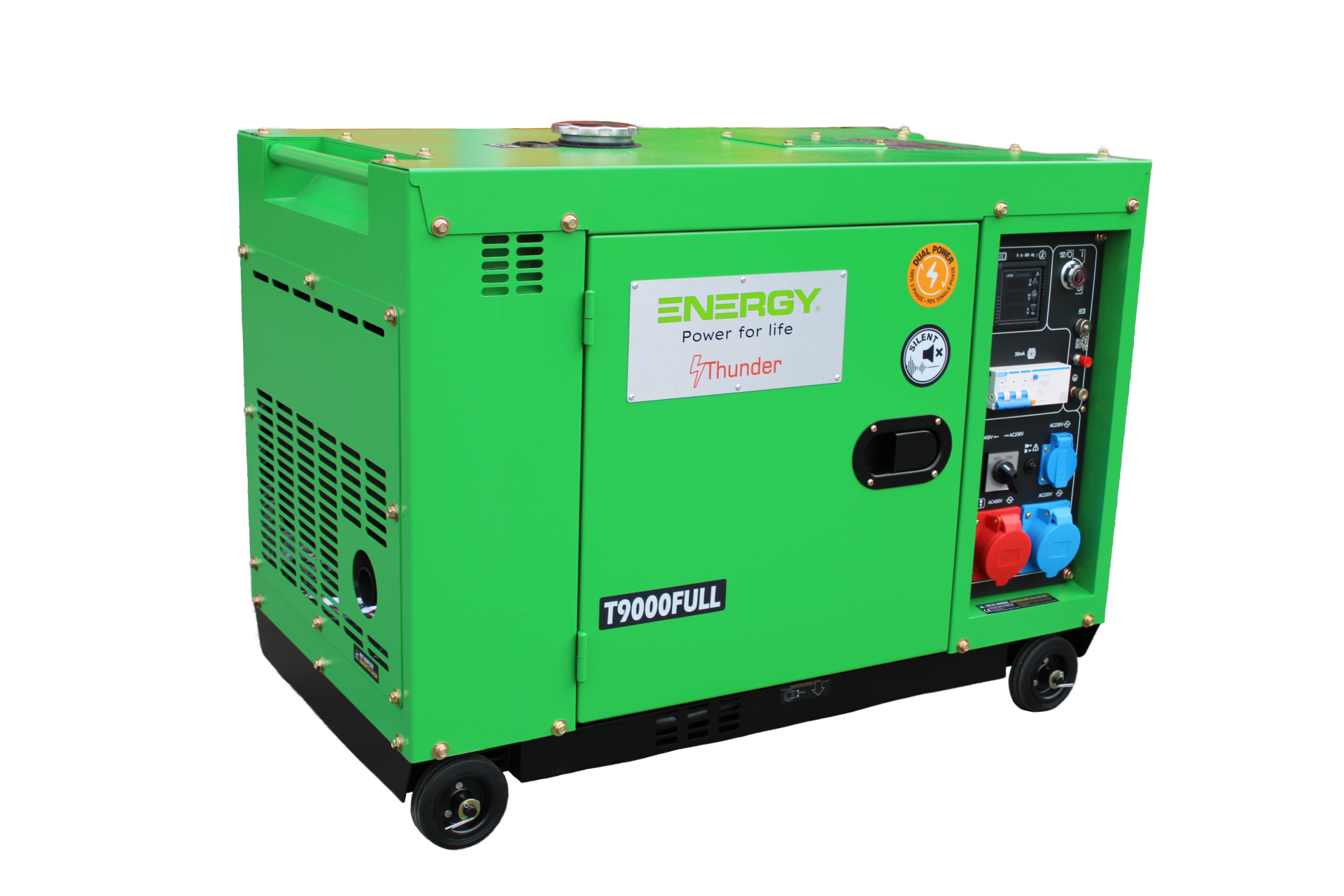 Stromgenerator von ENERGY | 9 kVA Diesel Generator mit 230 V & 400 V ...